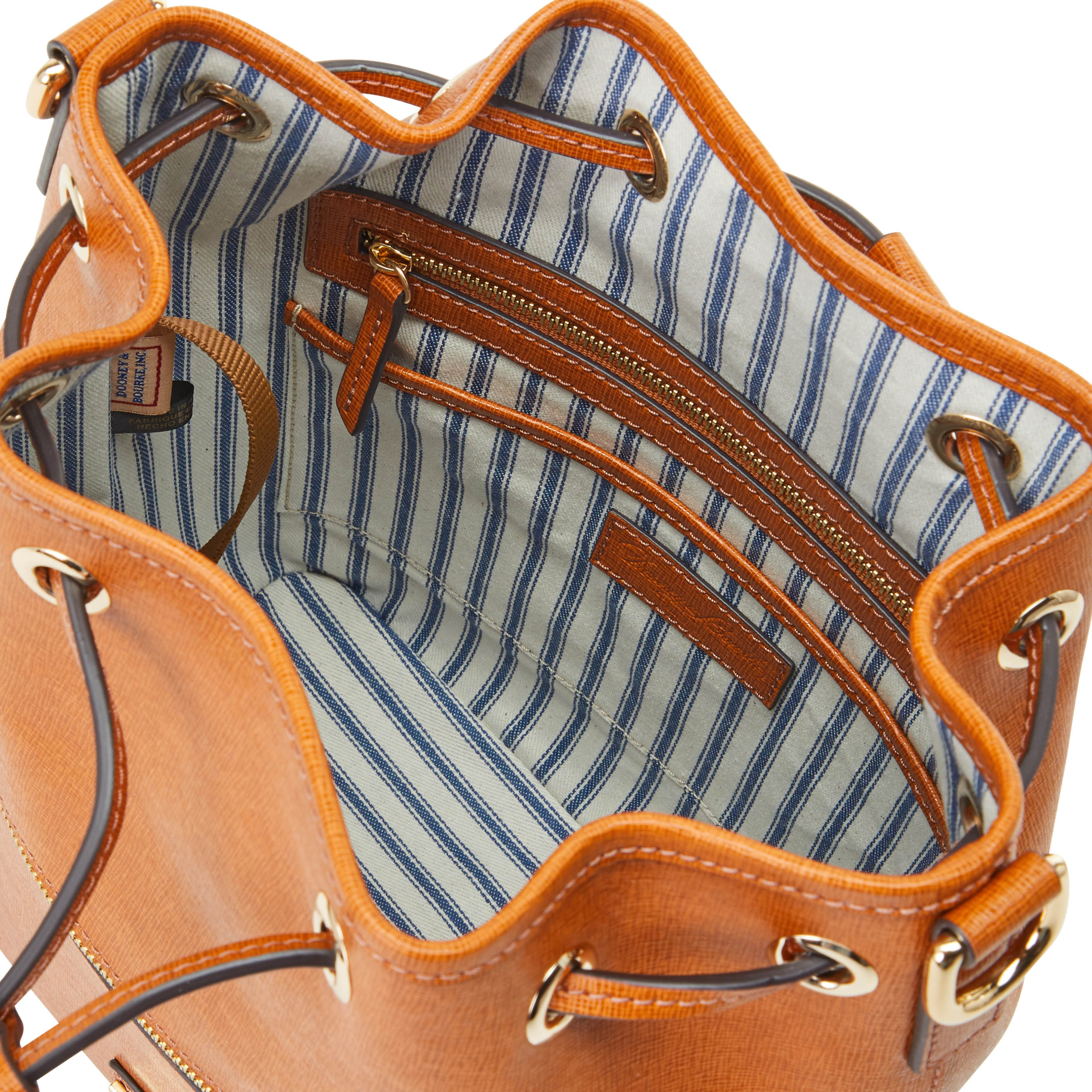 Dooney & Bourke Saffiano Drawstring | Natural | eBay