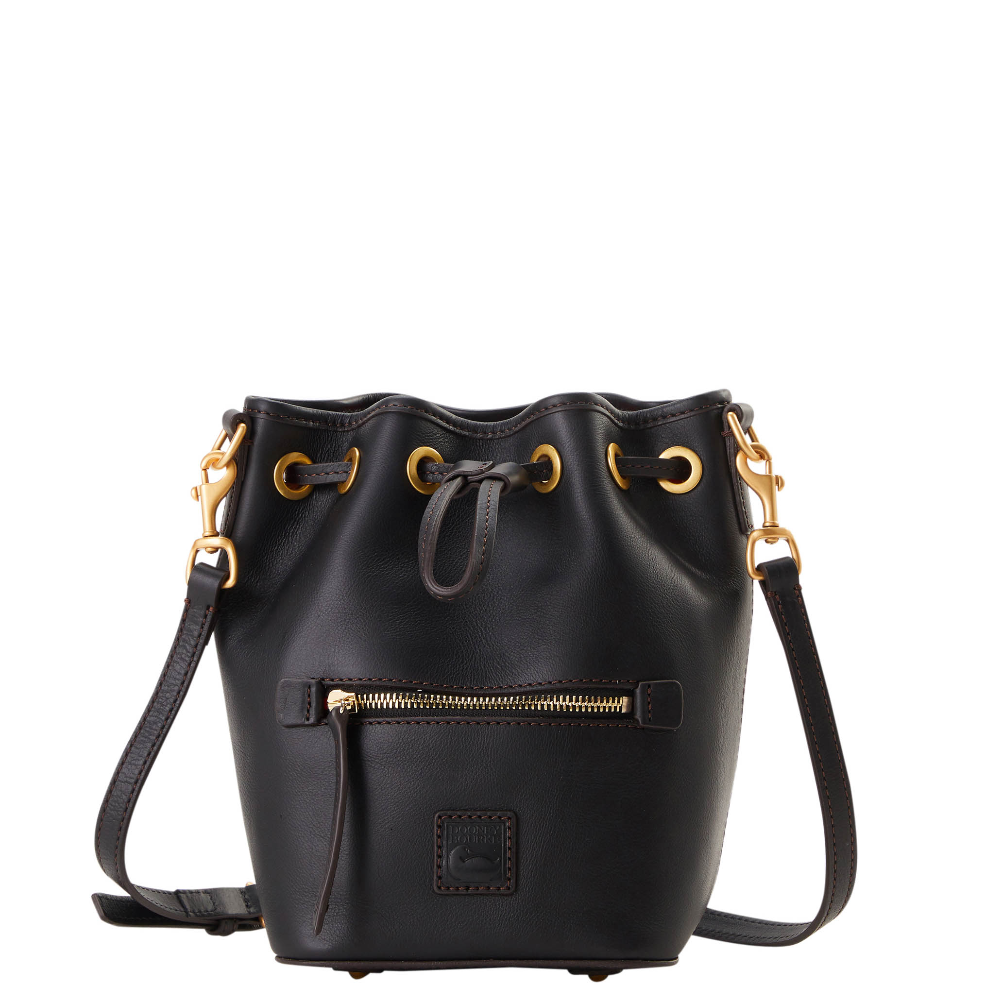 Dooney & Bourke Florentine Small Drawstring Crossbody | Black Black | eBay